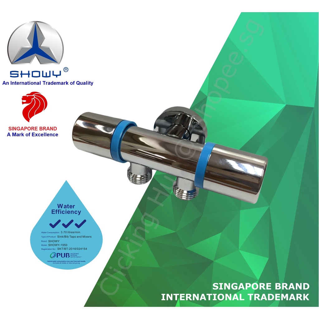 [SG LOCAL SELLER] SHOWY 2-Way Stopcock / Toilet Stop Valve (A SINGAPORE ...