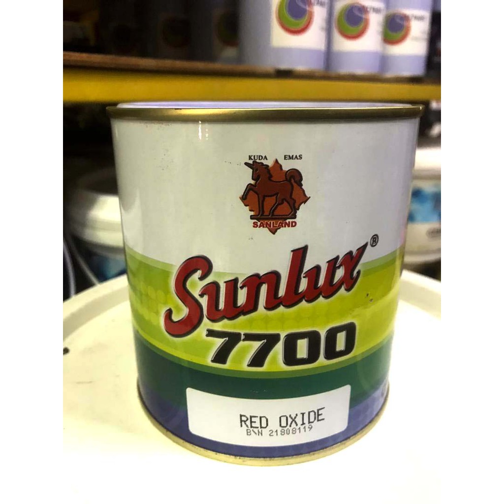 1Liter Sunlux 7700 Red Oxide & Black Oxide Color Metal Cat Besi ...