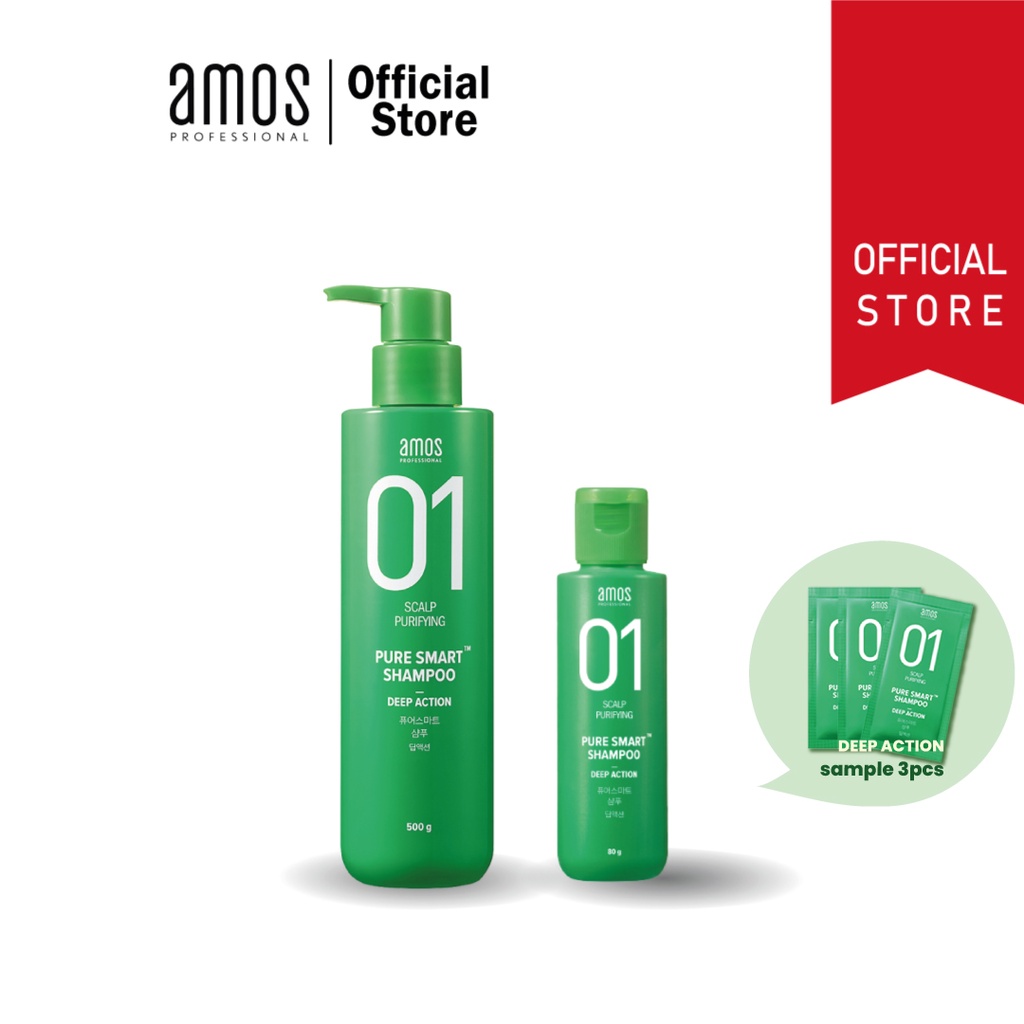 [AMOS PROFESSIONAL] +NEW+ Pure Smart dandruff care Shampoo Deep Action ...