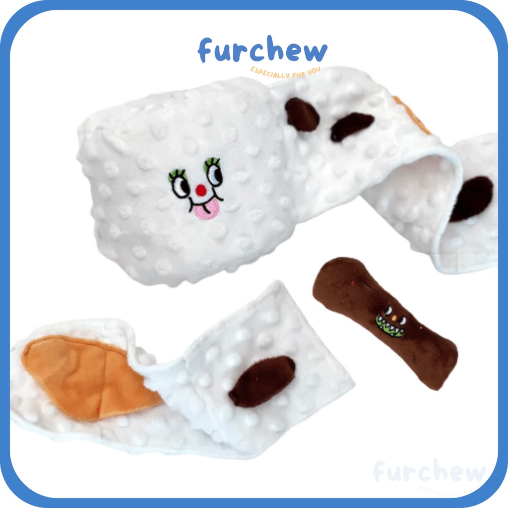 [SG] Pet Toilet Paper Roll & Poop Nosework Snuffle Squeaker Toy with ...