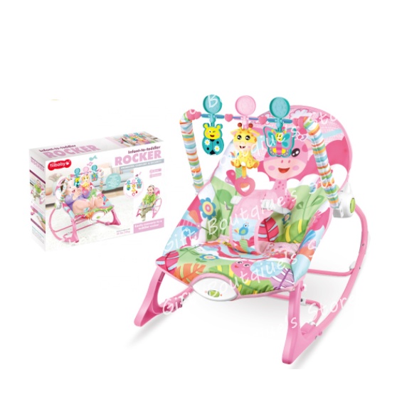 Infant to Toddler Rocker / Baby Bouncer / Baby Rocker w Toys Supports ...