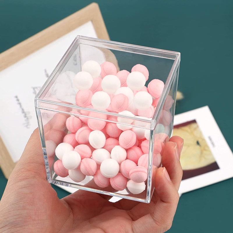 Clear Acrylic Plastic Square Cube Box With Lids/Durable Candy Box ...