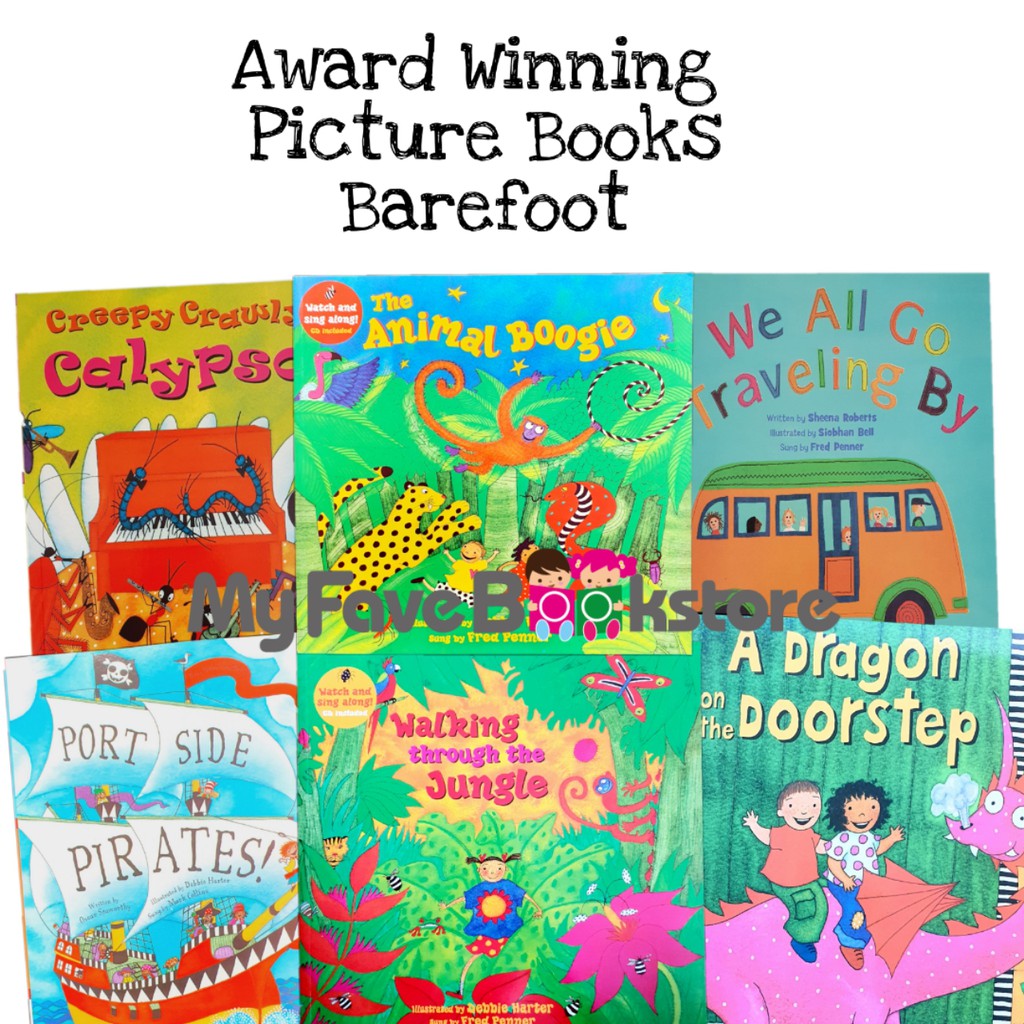 [SG Stock] A4 Barefoot Sing-along Children Picture Books Award Winners ...