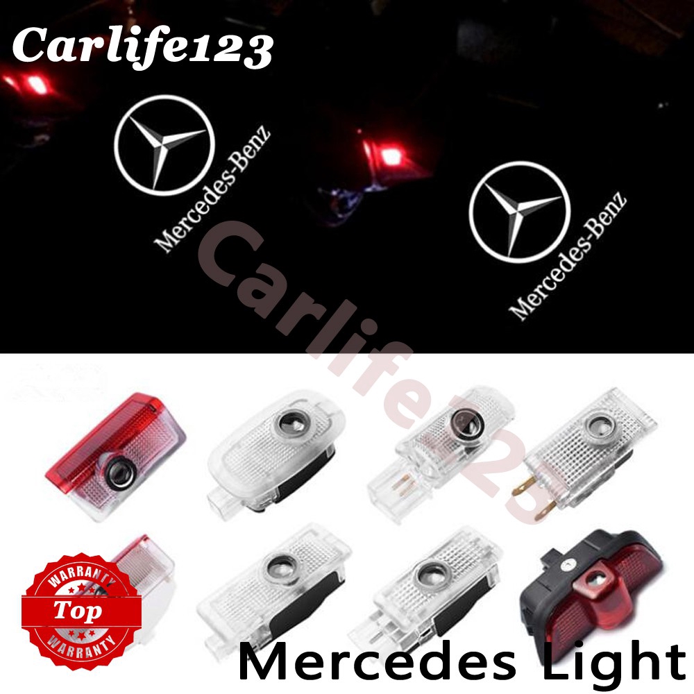 2pcs Car Mercedes-benz LED Door Welcome Lights Lamp For Most Model ...