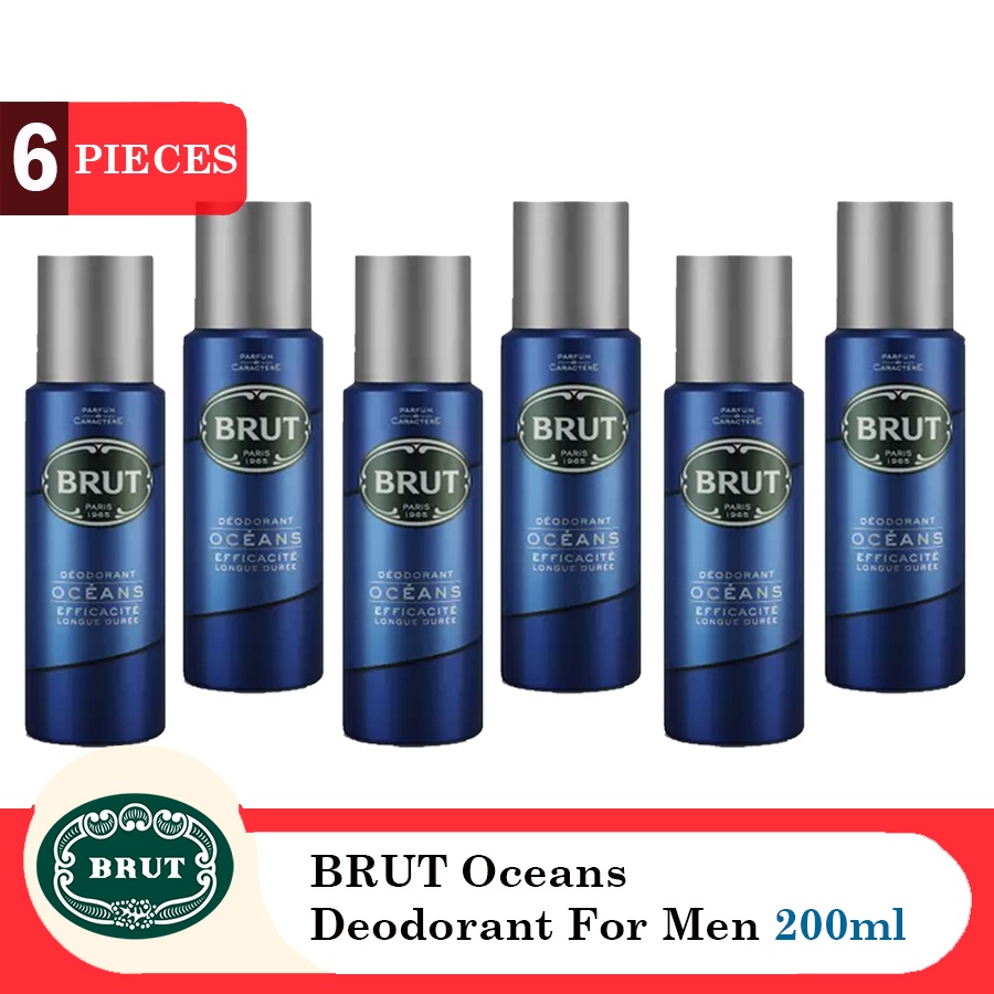 BRUT Oceans Deodorant Spray 200ml | Shopee Singapore