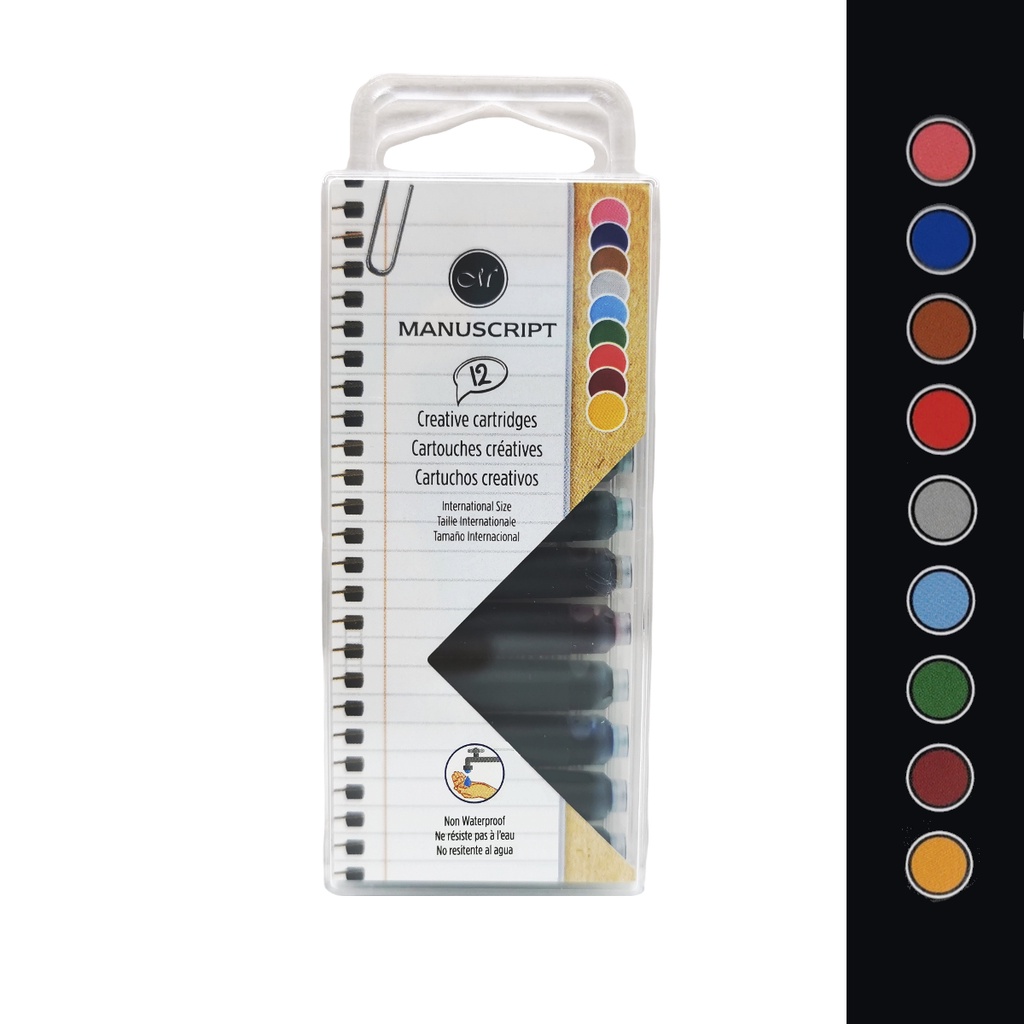 Manuscript Assorted Creative Ink Cartridges 12pcs MC 462ASC ...