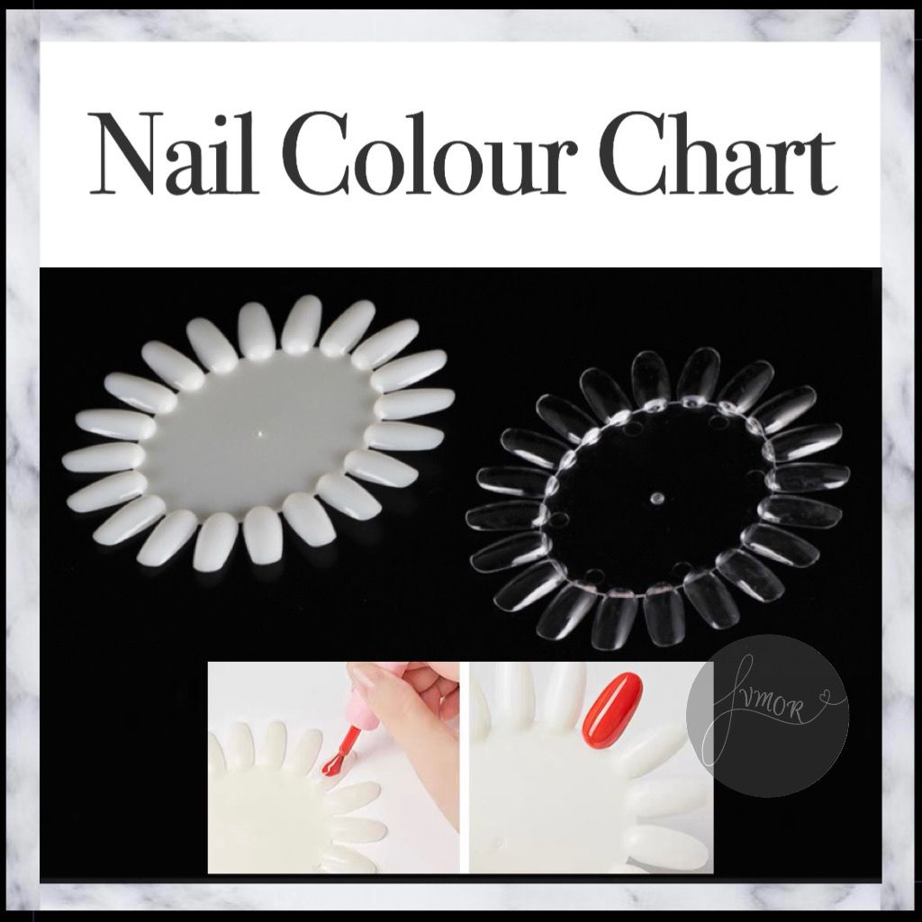 (Sg Ready Stock)Nail Colour Chart - Nail Color Wheel - Manicure or ...