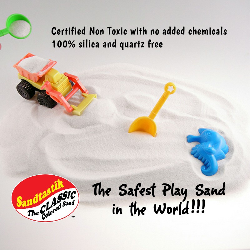 Sandtastik Sparkling White Play Sand - The World's Safest Play Sand ...