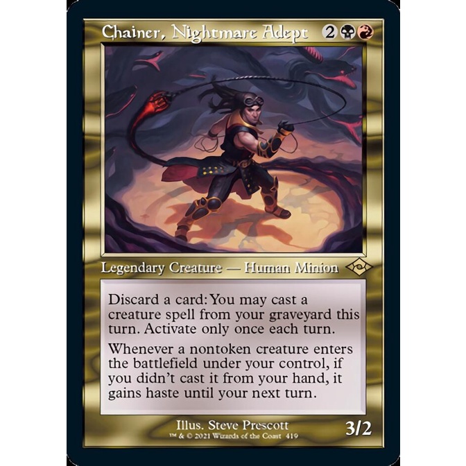 Chainer, Nightmare Adept (Modern Horizons 2) -Magic: The Gathering (MTG ...