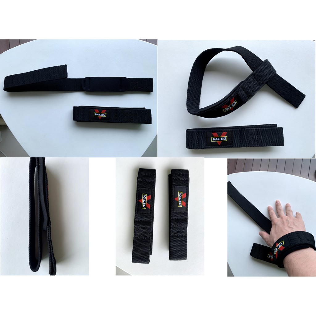 [SG Ready Stock] Valeo Padded Cotton Lifting Straps with Cushioned ...
