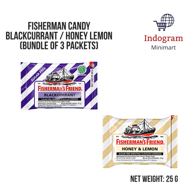 (Bundle of 3 pcs) Fisherman's Friend Sugar Free Menthol Flavour ...