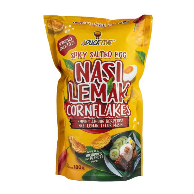 EGO Aducktive Spicy Salted Egg Nasi Lemak Cornflakes 180G [CNY ...