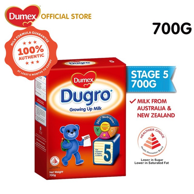 Dumex Dugro Stage 5 Growing Up Kid Milk Formula (700g) | Shopee Singapore