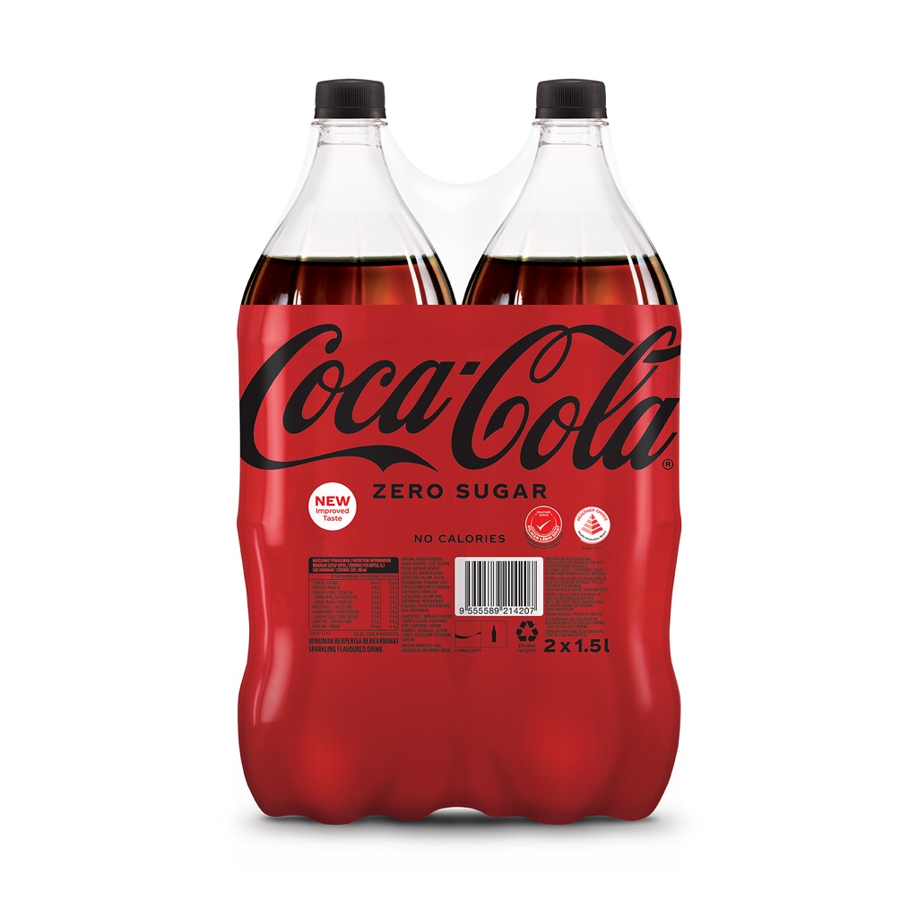 Coca-Cola Zero Sugar 1.5L Twin Pack (2 x 1.5L) (Halal) | Shopee Singapore