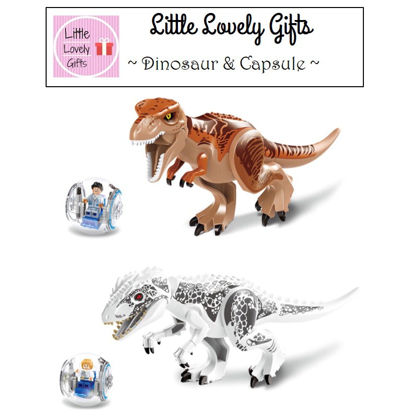 T Rex and Indominus Rex and Capsule and Minions | Shopee Singapore
