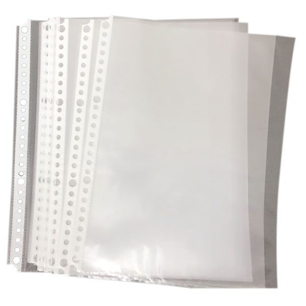 Pack of 200 A5 Clear Punched Pockets - Plastic Poly Folders R25W ...