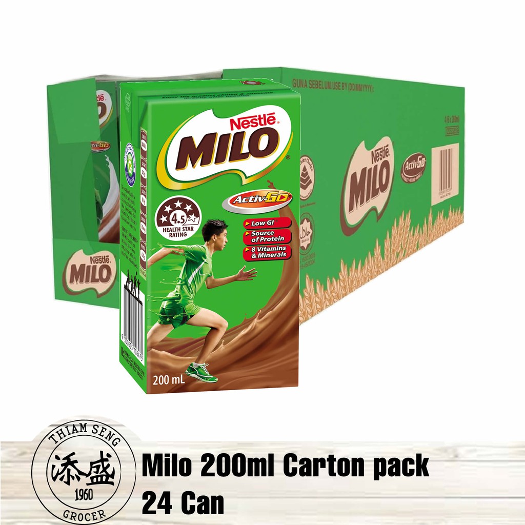 Milo Packet 200ml x 24 Packet Carton Pack | Shopee Singapore