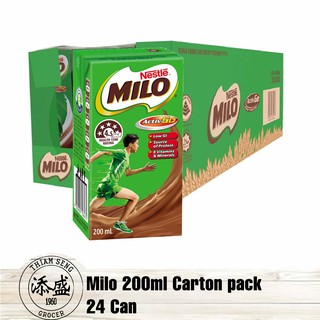 Milo Packet 200ml x 24 Packet Carton Pack | Shopee Singapore
