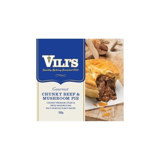 Frozen Pastry - Vili's Chunky Beef & Mushroom Pie (160g) | Shopee Singapore