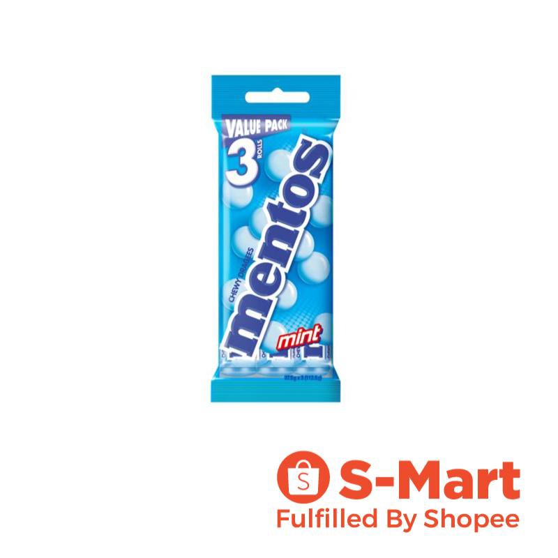 Mentos Chewy Dragees Mint Roll Value Pack 3x37.5g (Halal) | Shopee ... Mentos Chewy Dragees Mint Roll Value Pack 3x37.5g (Halal) | Shopee ...