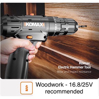 KOMAX Cordless drill 12V + toolbox + 42 pcs accessories (IN STOCK ...