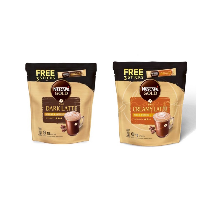 Nescafe Gold Dark Latte/Creamy Latte(12 x 31g) | Shopee Singapore
