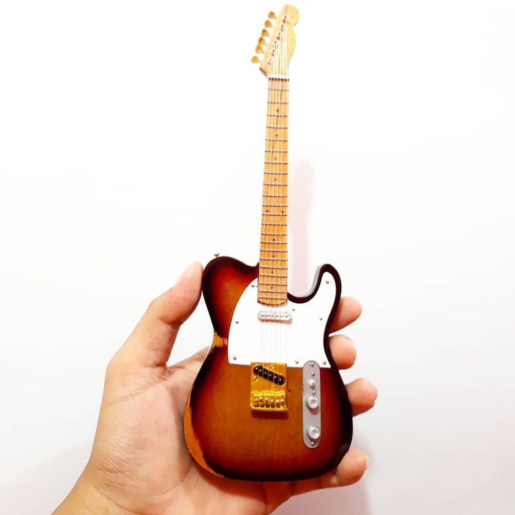 Miniature Guitar Fender Telecaster Vintage Sunburst Jonny Greenwood ...