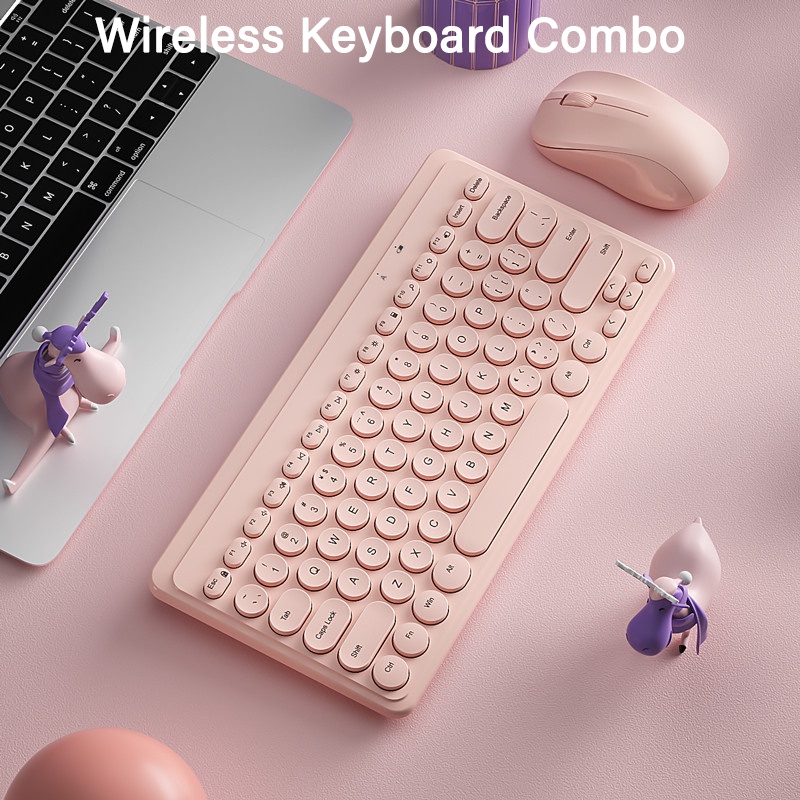 Wireless Keyboard and Mouse Combo 2.4GHz USB Connection Mice Computer ...