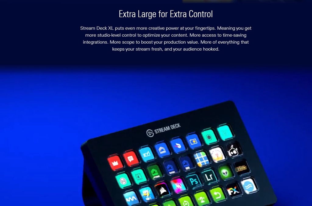 Elgato Stream Deck XL - Advanced Stream Control with 32 Customizable ...