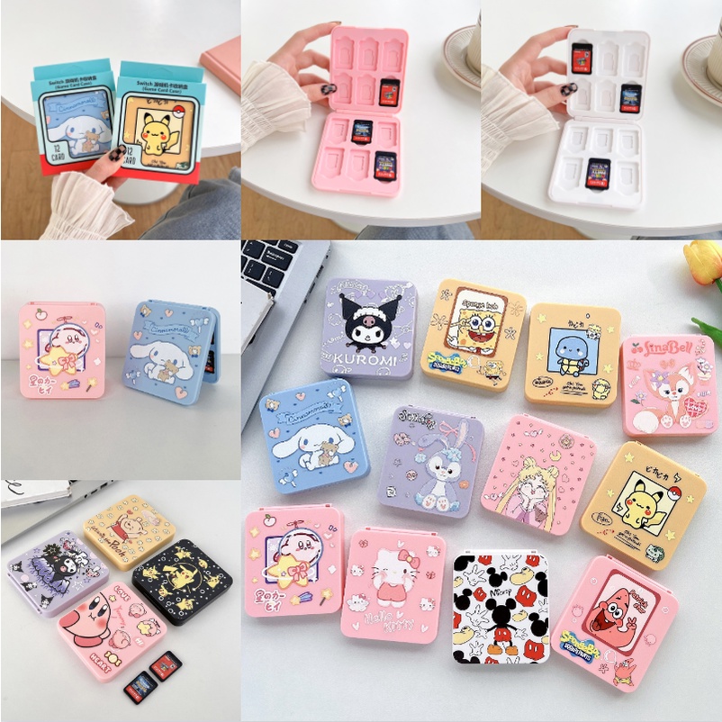 Nintendo Switch OLED Lite Game Card Storage Box Cartoon Painted ...