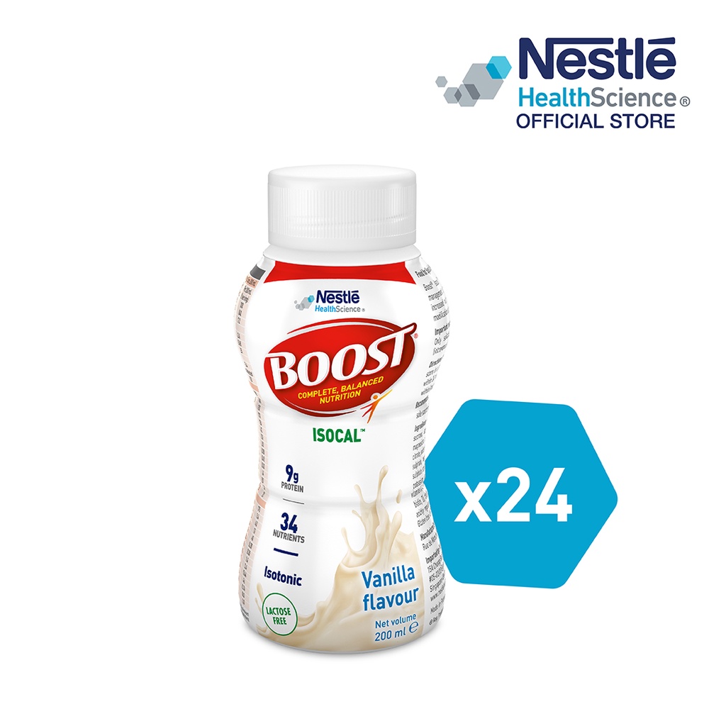Nestle Boost Isocal Liquid 24x200ml | Shopee Singapore