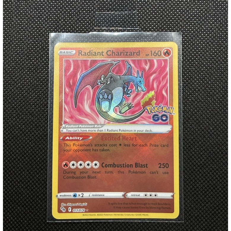 Pokemon TCG Radiant Charizard - Pokemon Go 011/078 | Shopee Singapore