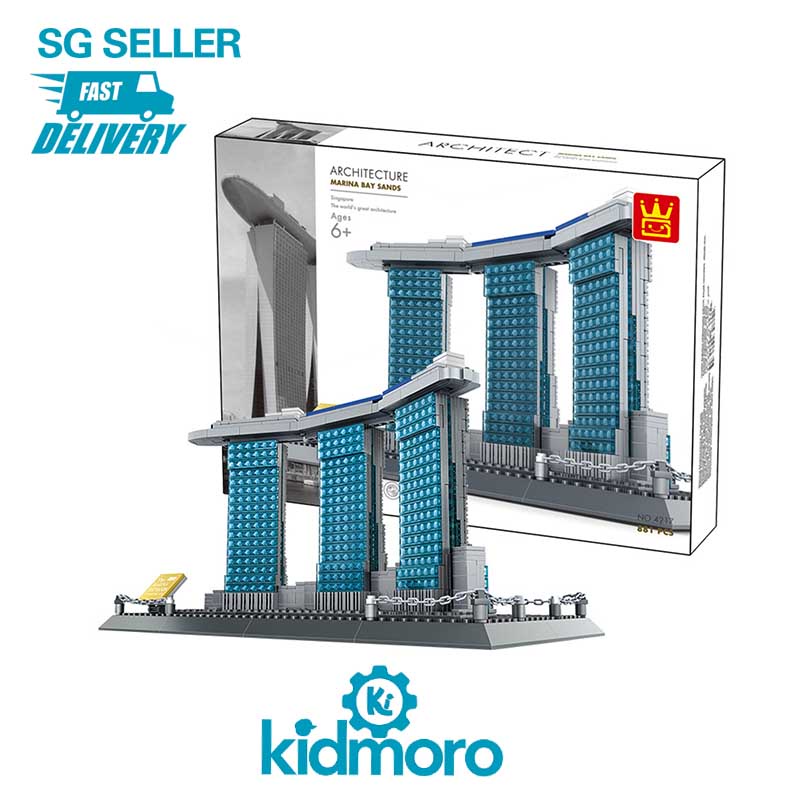 Kidmoro 881Pcs The Marina Bay Sands of Singapore Building Bricks Set ...