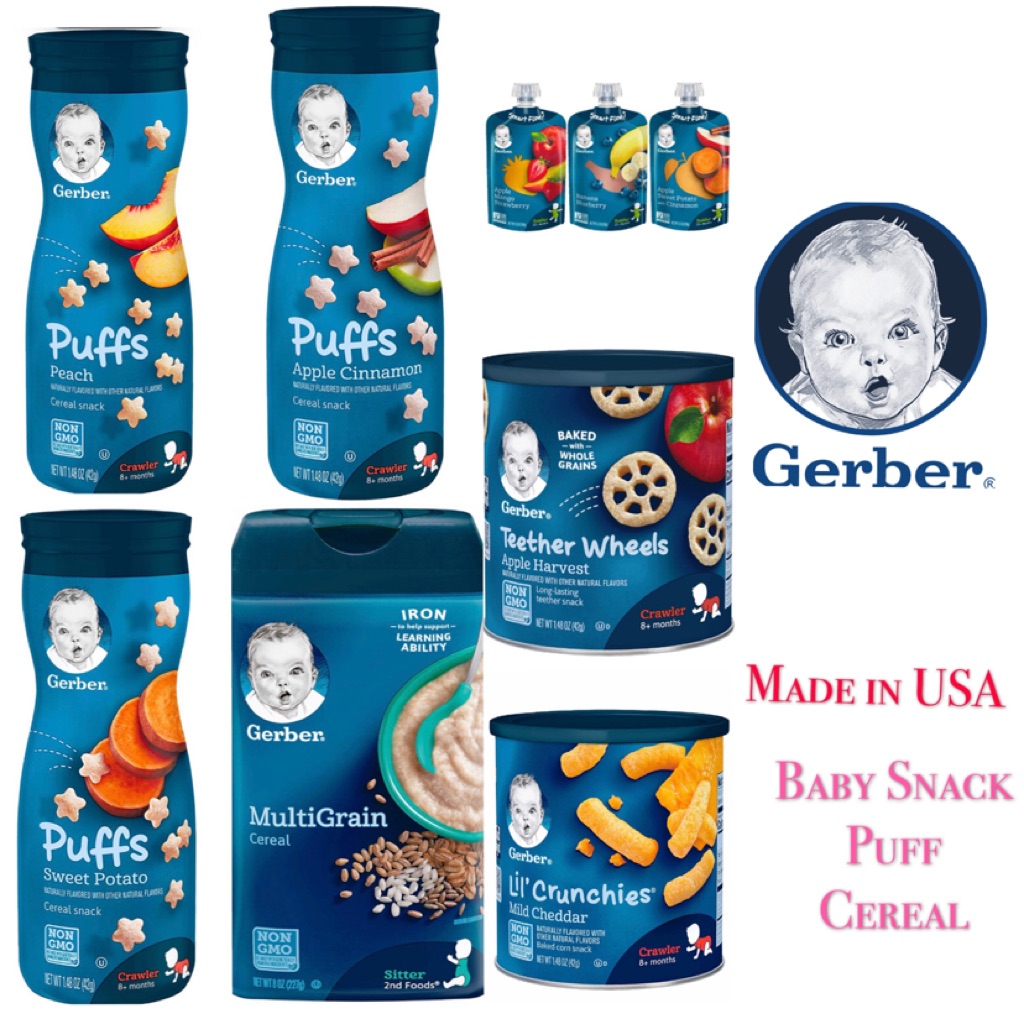 [🇺🇸USA Imported]🔥Brand New Gerber Assorted Fruit Toddler Pouch Puffs ...
