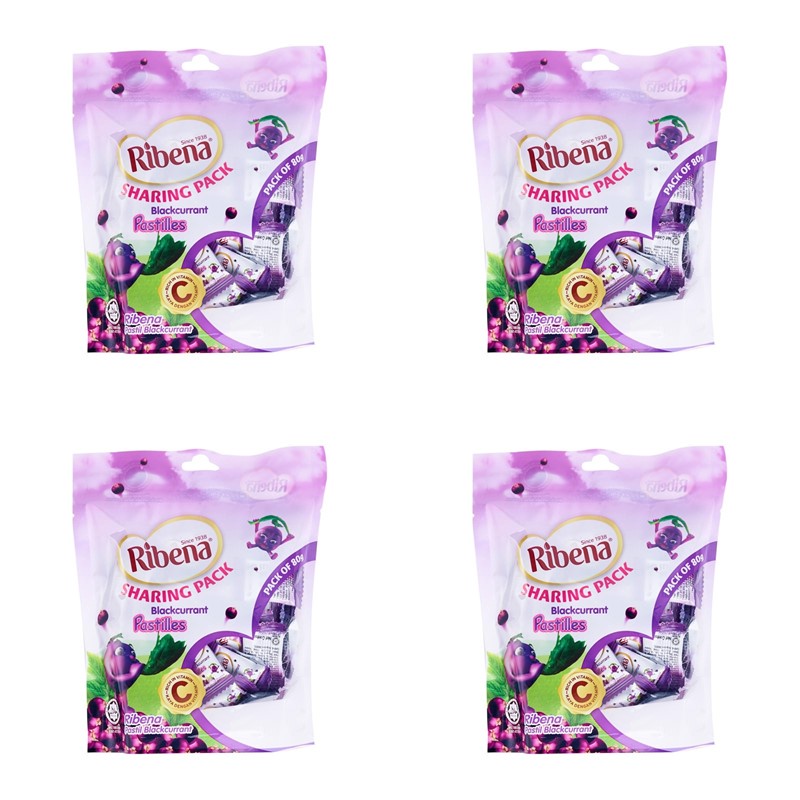 [Bundle of 4] Ribena Pastilles Blackcurrant Sharing Pack | Shopee Singapore
