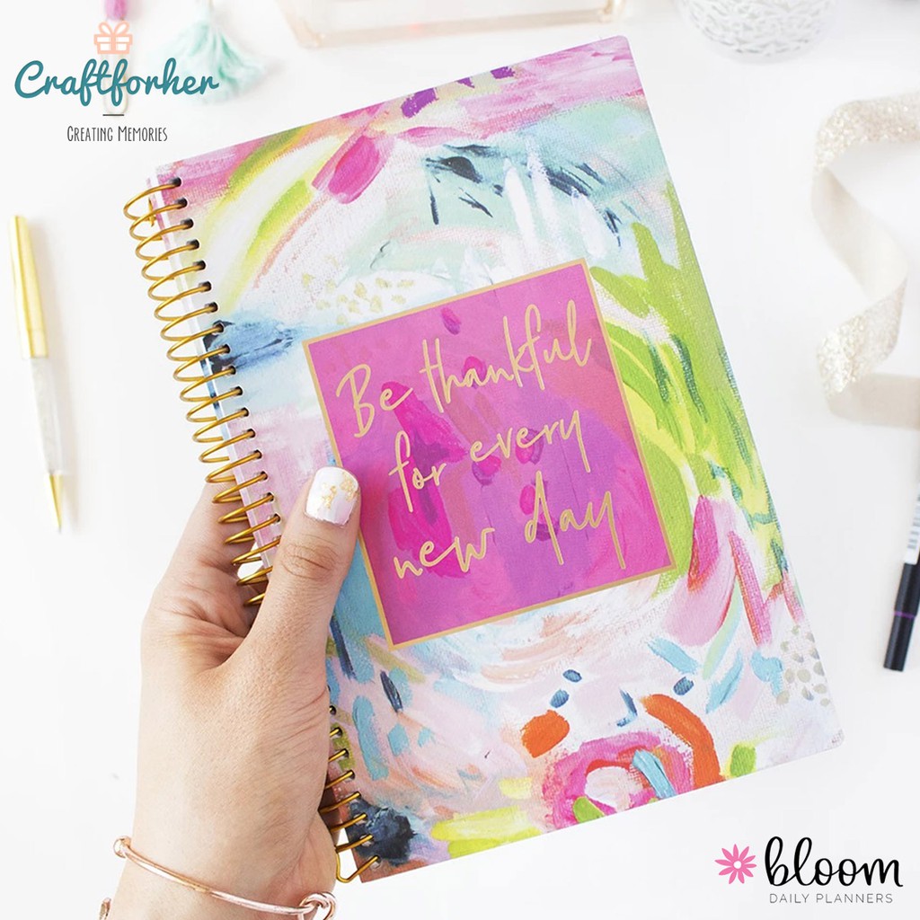 Bloom 2020 Planner, Cleerely Stated 2020 Daily Planner (12 Months), Be ...