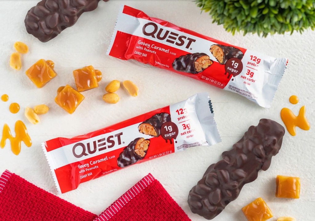 Quest Gooey Caramel Candy Bars with Peanuts 12 X 52g | Shopee Singapore