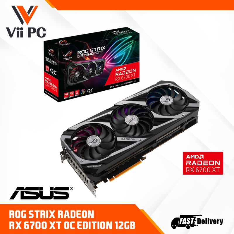 ASUS ROG Strix Radeon RX 6700 XT OC Edition 12GB GDDR6 ROG-STRIX ...