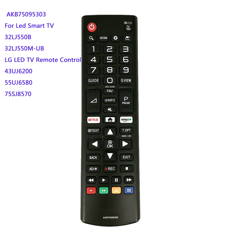 New Remote Control AKB75095303 For Led Smart TV 32LJ550B 32LJ550M-UB LG ...