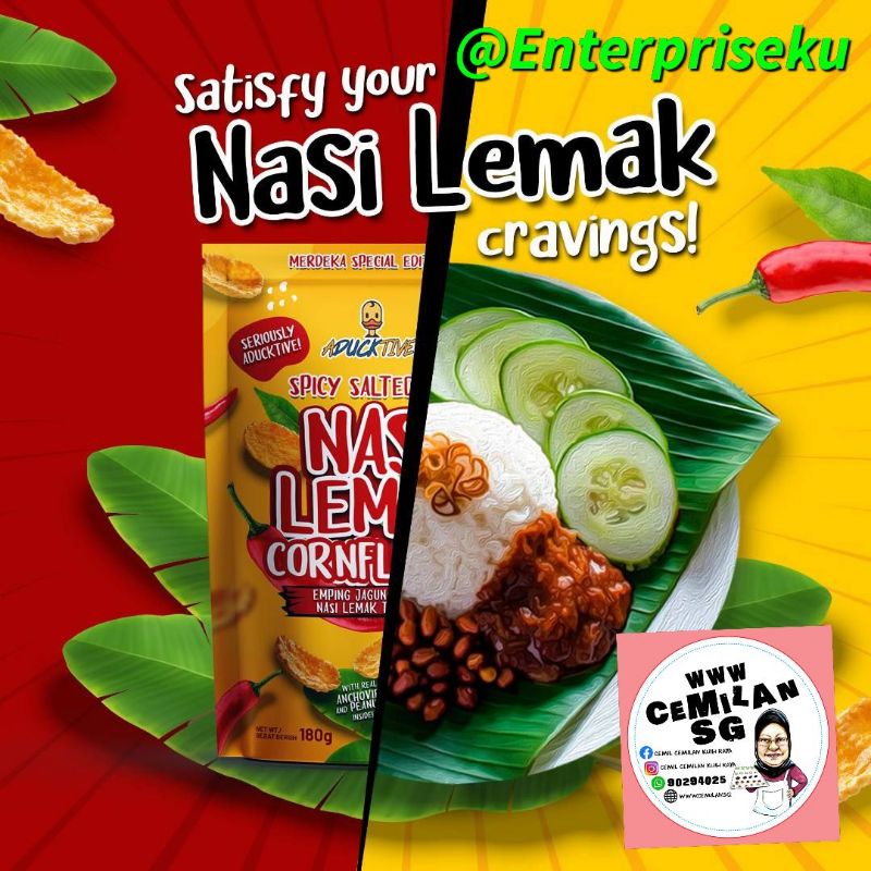 [SUPPORT LOCAL] NEW ADUCKTIVE NASI LEMAK CORNFLAKES | Aducktive ...