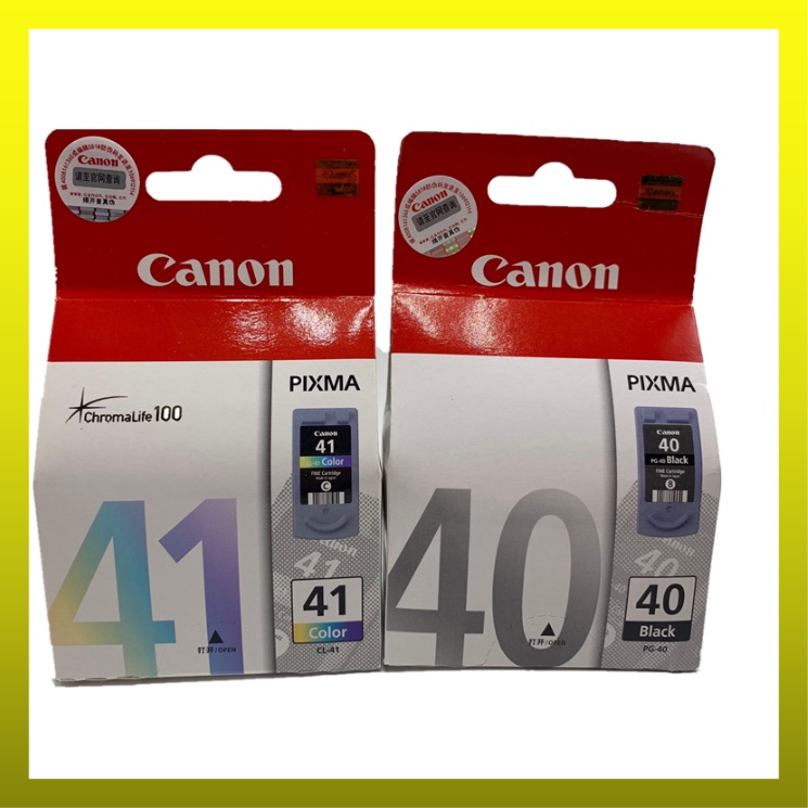 Original Canon PG40 CL41 Ink Box (Black Color Set) MP198 MP228 MP476 ...