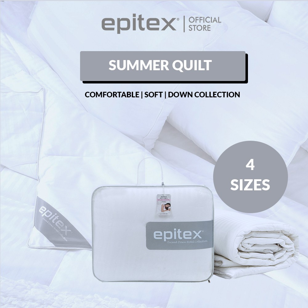 Epitex Exceed Down Hotel Collection Summer Quilt | Blanket | Comforter ...