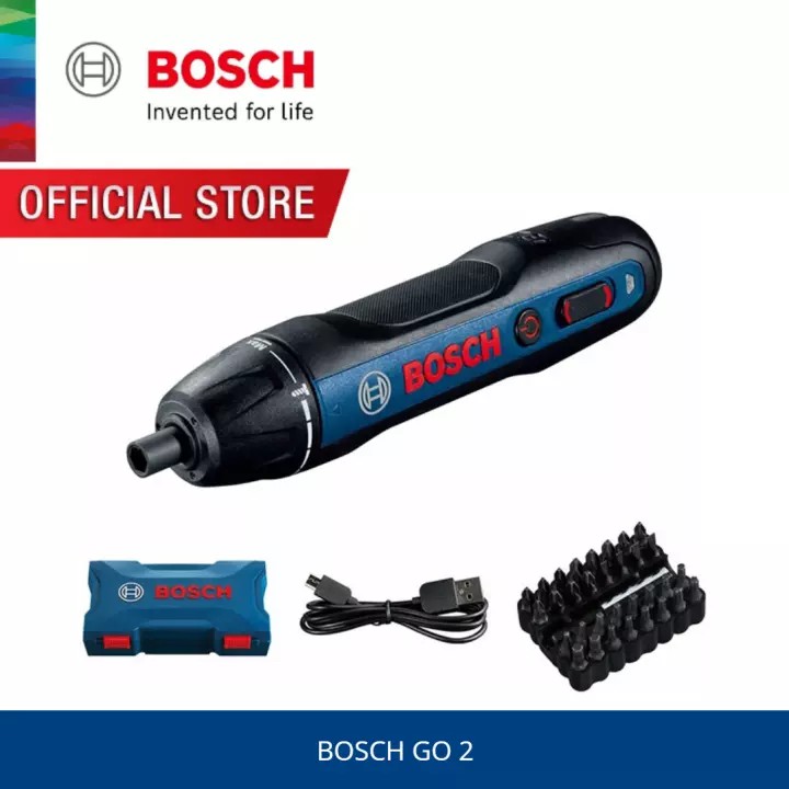 Bosch GO 2 Kit Smart Screwdriver (with 33pcs Accessories) | 6 Months ...