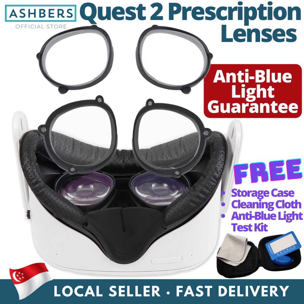 Oculus Quest 2 Prescription Lenses, Magnetic VR Anti-Blue Light Lens ...