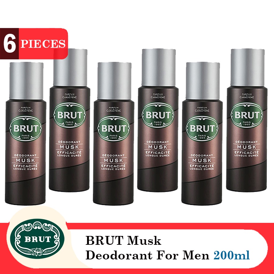 BRUT Musk Deodorant Spray 200ml | Shopee Singapore