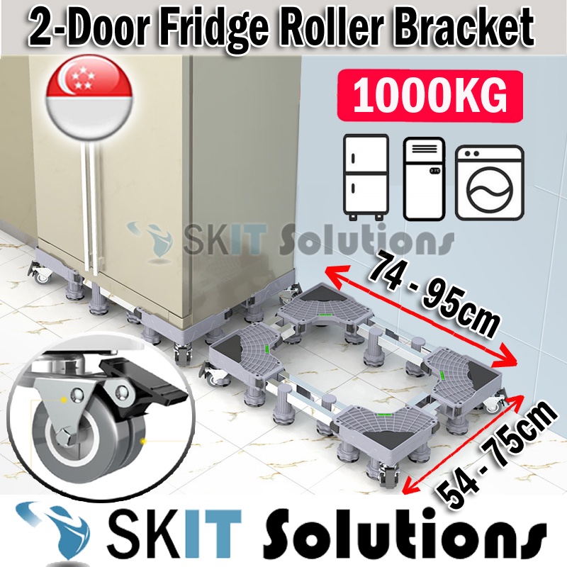 2-Door Fridge Extendable Movable Base Bracket Stand Double Door ...