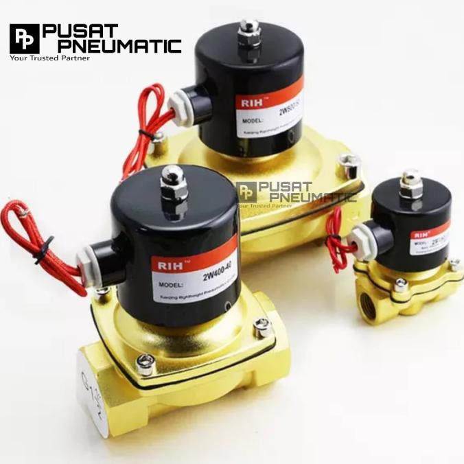 Brass Solenoid Valve 2 way 1 / 2 "(20mm) Normal Close 220v ac / Dc24 - Voltage Dc24 | Shopee ...