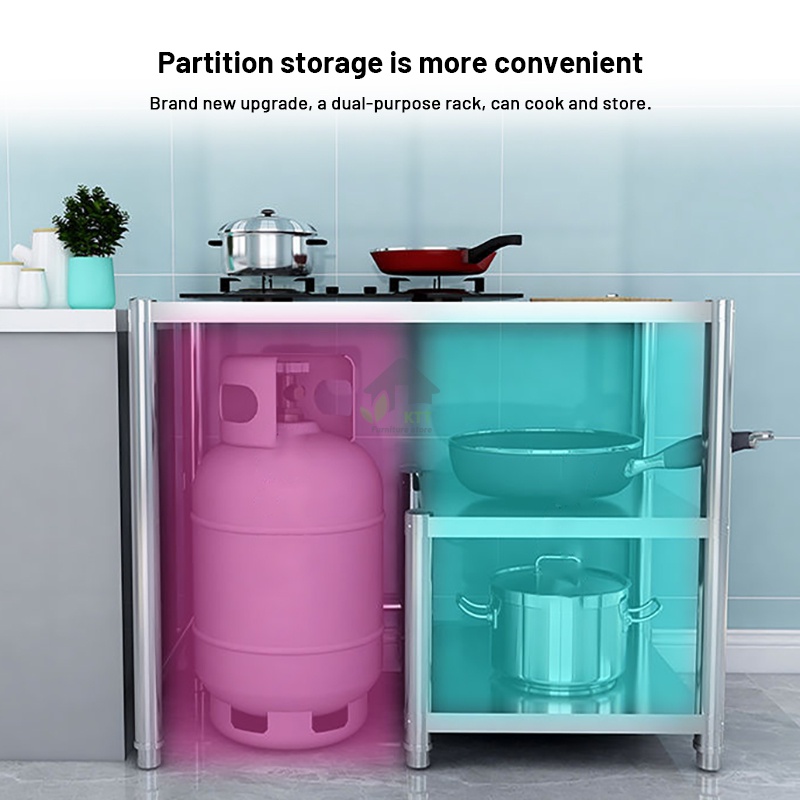 Gas stove gas stove rack kitchen stainless steel kitchen storage rack ...