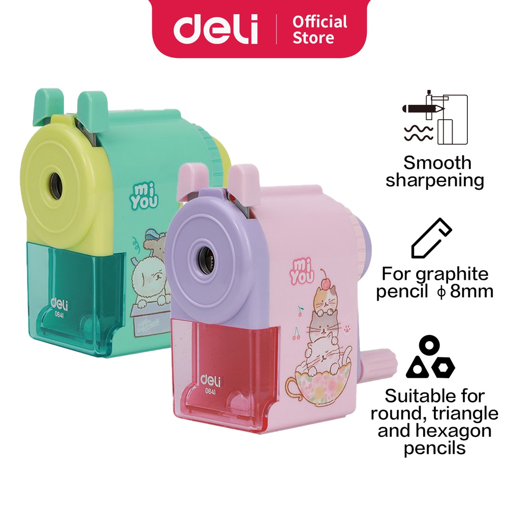 Deli Sharpener E0641 MiYou Series School Rotary Sharpener Smooth ...