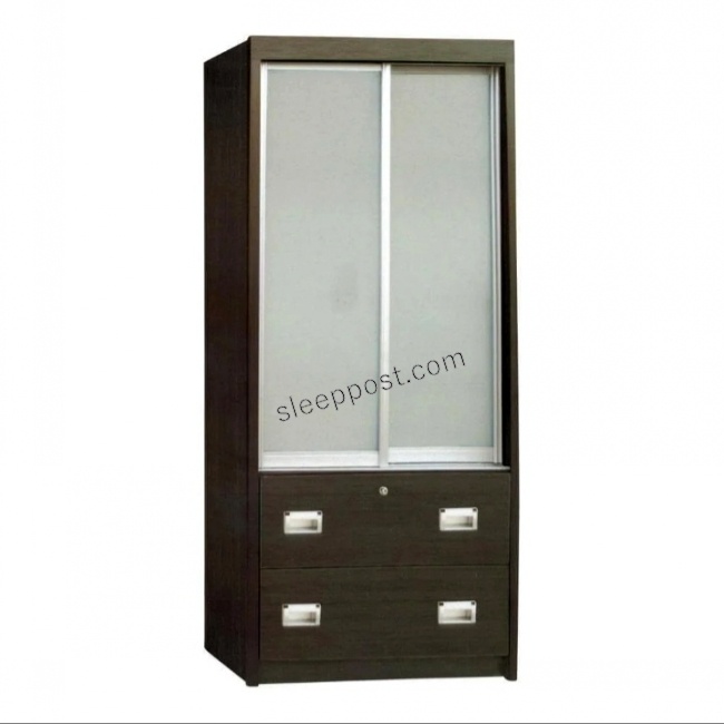 Walnut Sliding Wardrobe | Shopee Singapore